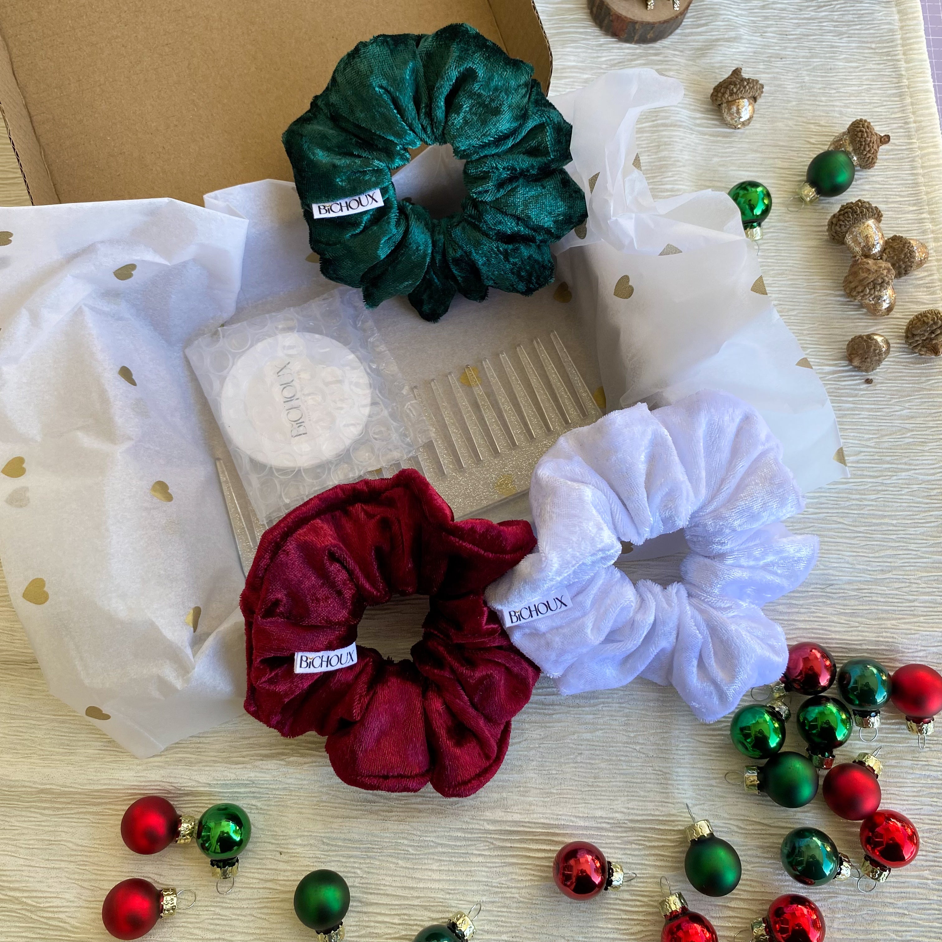 Coffret de chouchous aux couleurs traditionnelles – Bichoux-shop